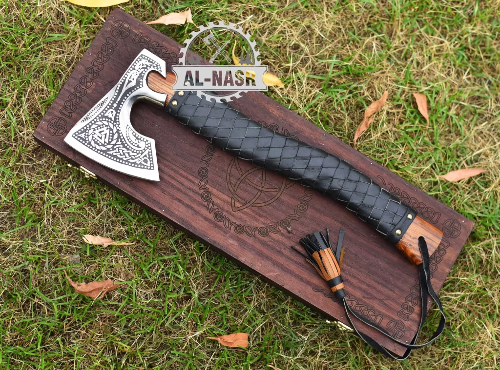 Real Viking Axe - Norse Bearded Tactical Axe for War